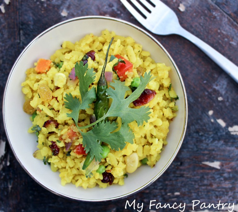 Pohe: A Maharashtrian Rice Snack (Vegan!) | My Fancy Pantry